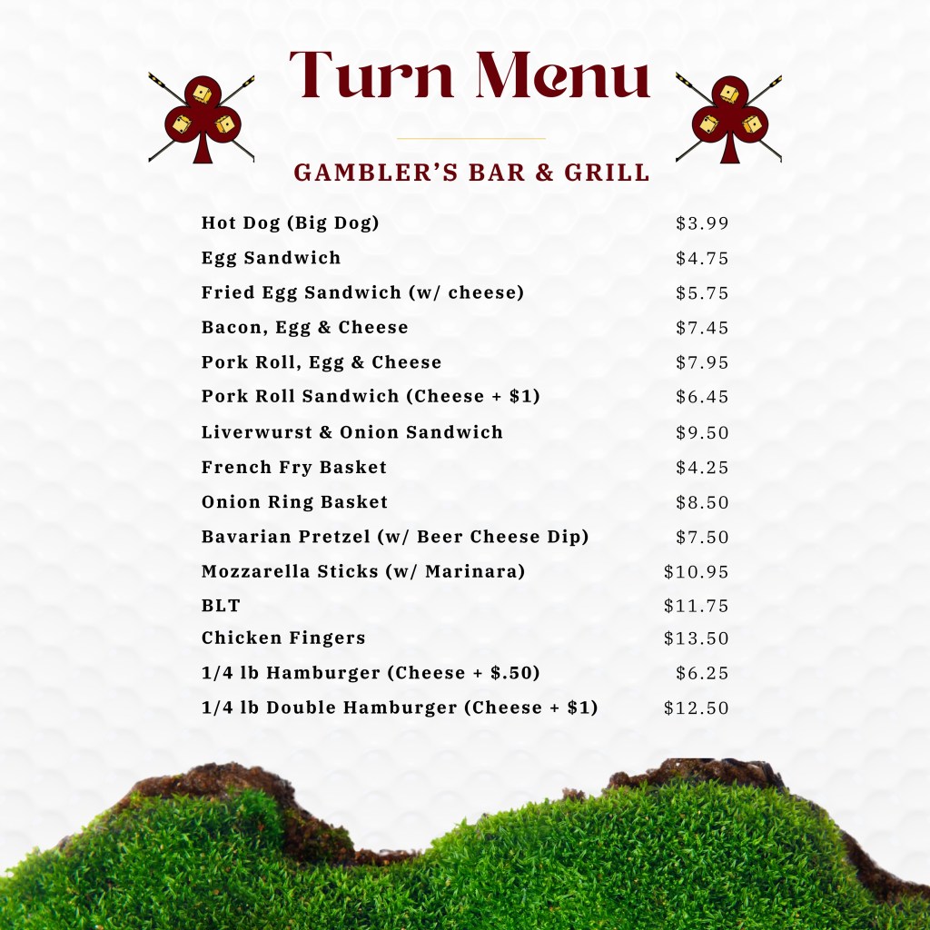 Turn Menu - Gambler Ridge Golf Club